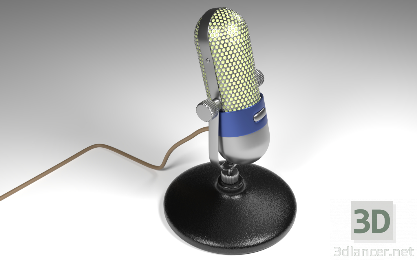 3d model Vintage microphone | 26033 | 3dlancer.net