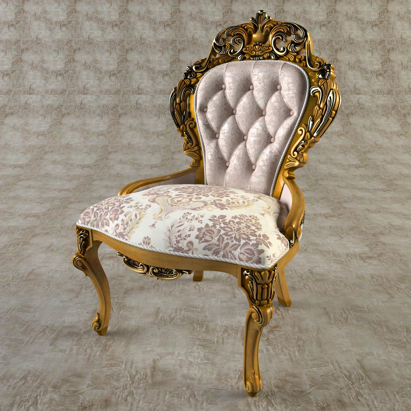 3d model Carved chair | 12333 | 3dlancer.net