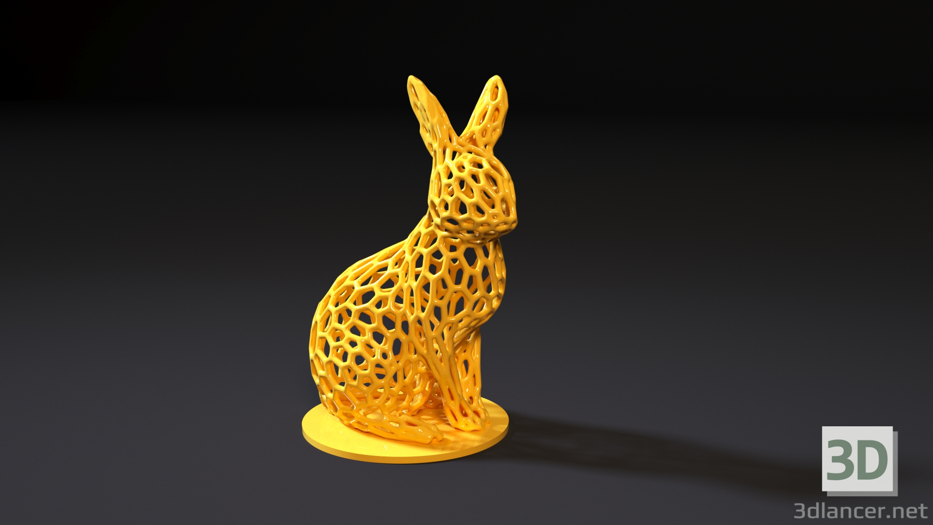 3d model Rabbit voronoi | 46339 | 3dlancer.net
