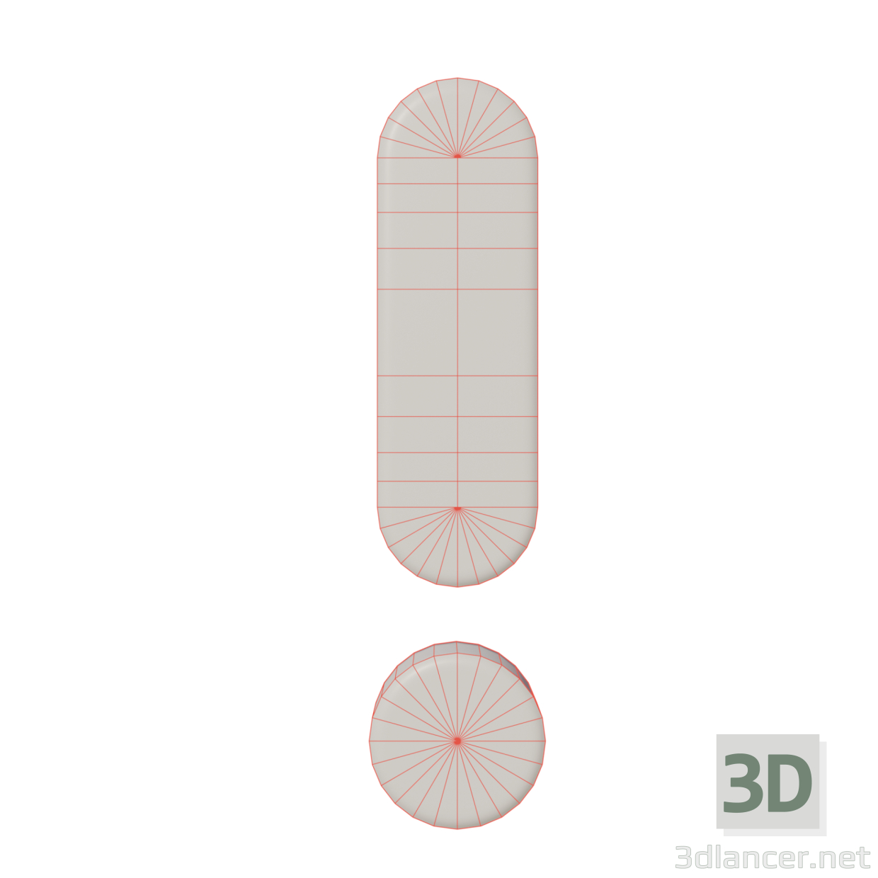 3d model Exclamation mark | 102344 | 3dlancer.net