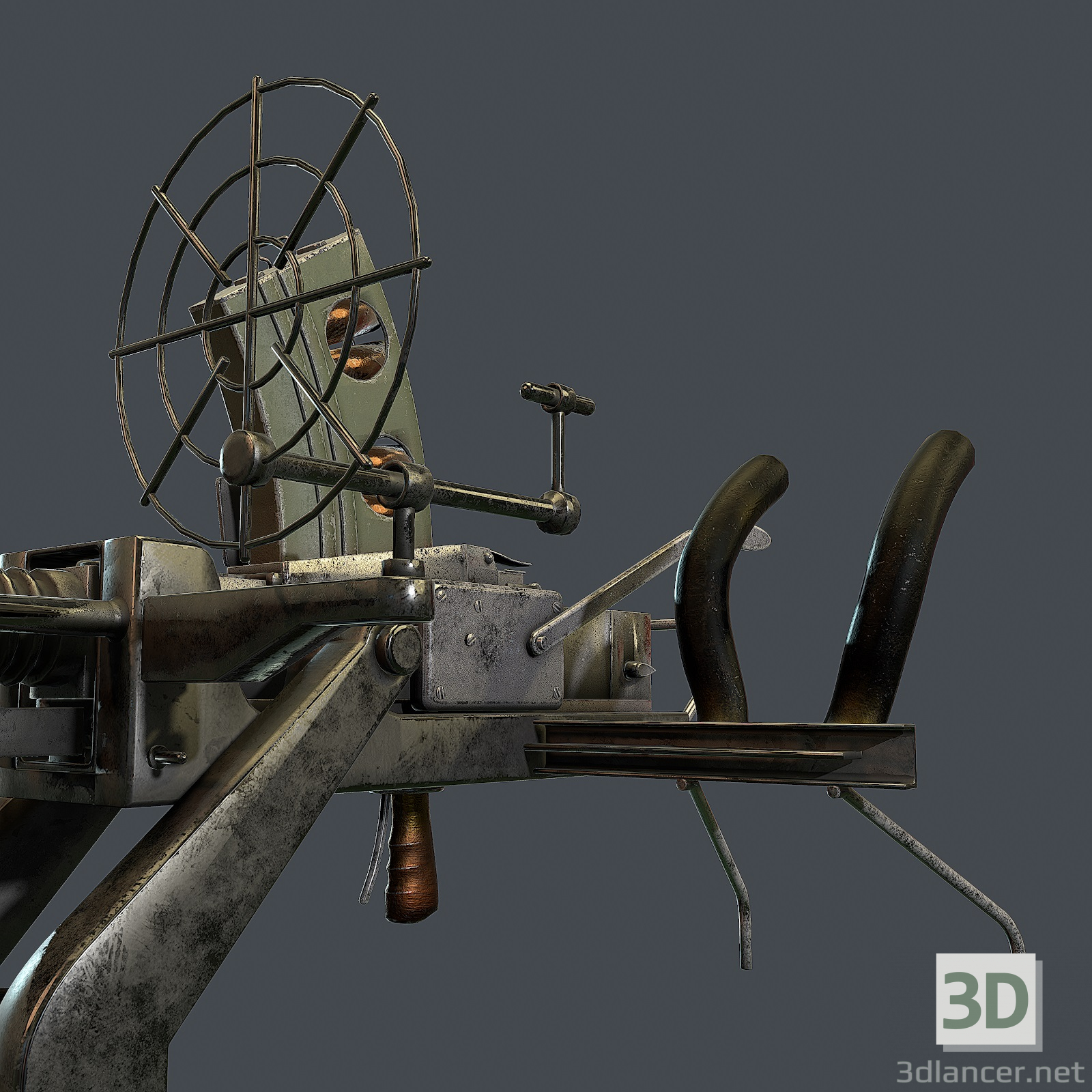 3d модель Machine gun turret 3d model | 41351 | 3dlancer.net