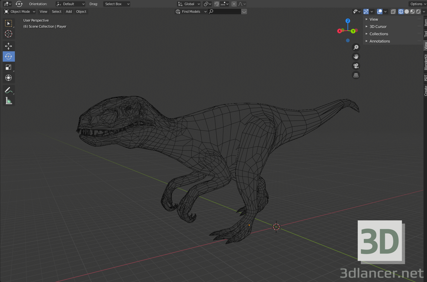 3d model Raptor Animation | 47364 | 3dlancer.net