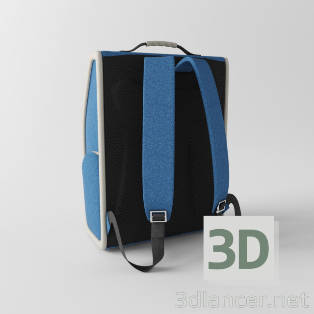 3d model school backpack, satchel | 66037 | 3dlancer.net