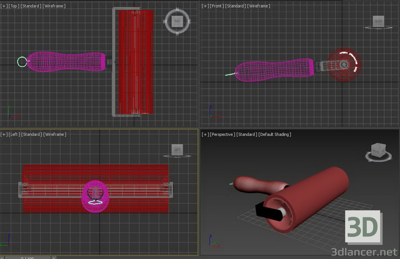 3d model silicone roller | 85370 | 3dlancer.net