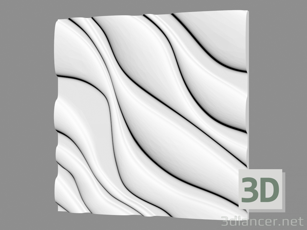 3d model Gypsum wall panel (art. 165) | 20391 | 3dlancer.net