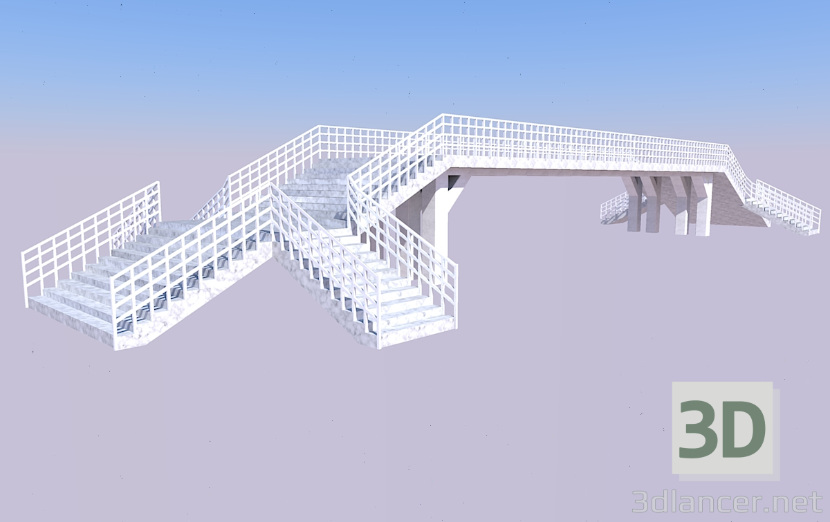 3d model Pedestrian bridge | 78393 | 3dlancer.net
