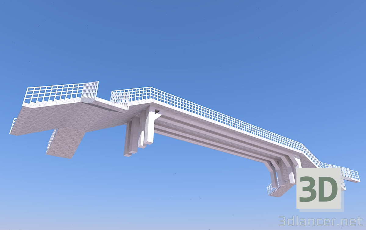 3d model Pedestrian bridge | 78393 | 3dlancer.net