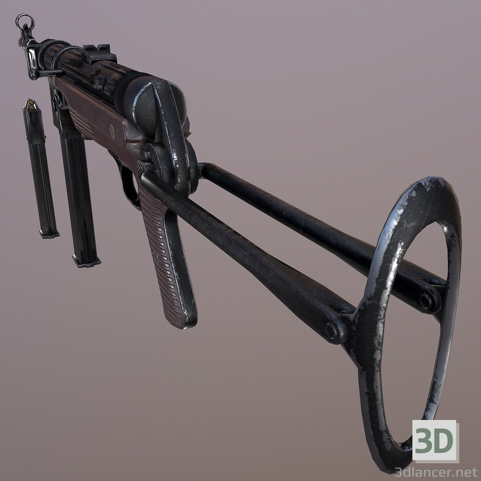 3d model Submachine gun mp 38 40 3d model | 50406 | 3dlancer.net