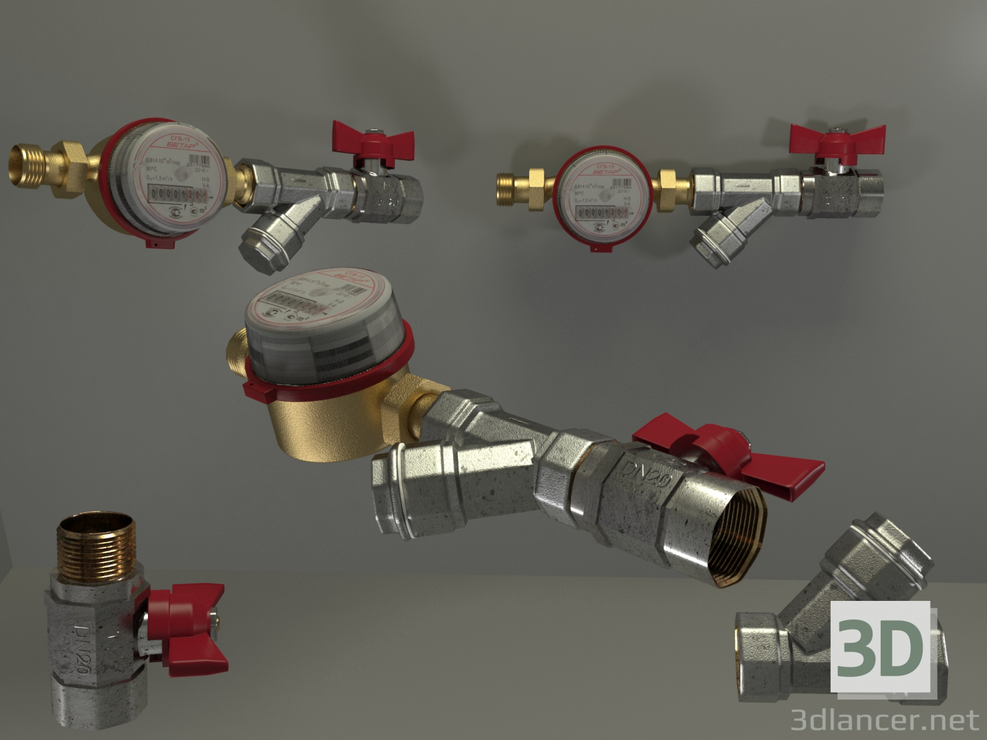 3d model water control unit | 31042 | 3dlancer.net