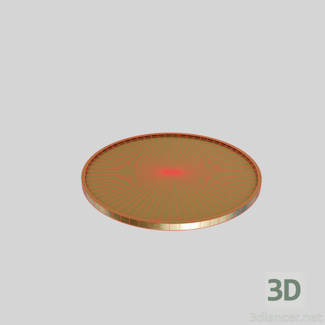 3d model simple gold coin | 79427 | 3dlancer.net