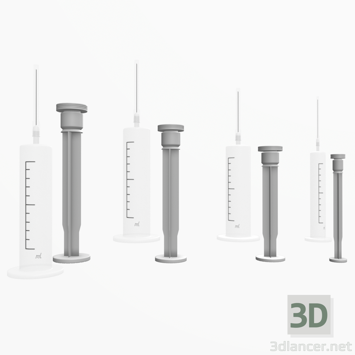 3d model Medical syringes | 84430 | 3dlancer.net