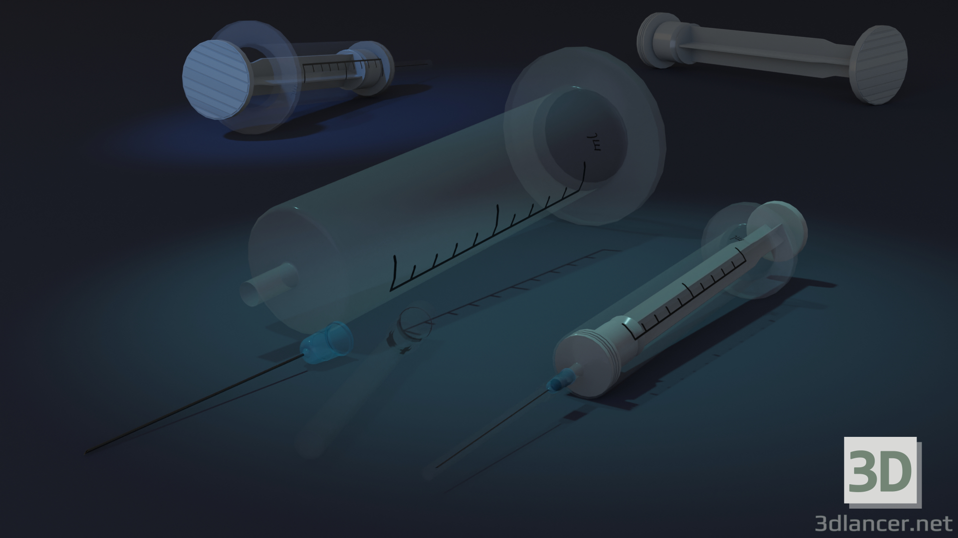 3d model Medical syringes | 84430 | 3dlancer.net