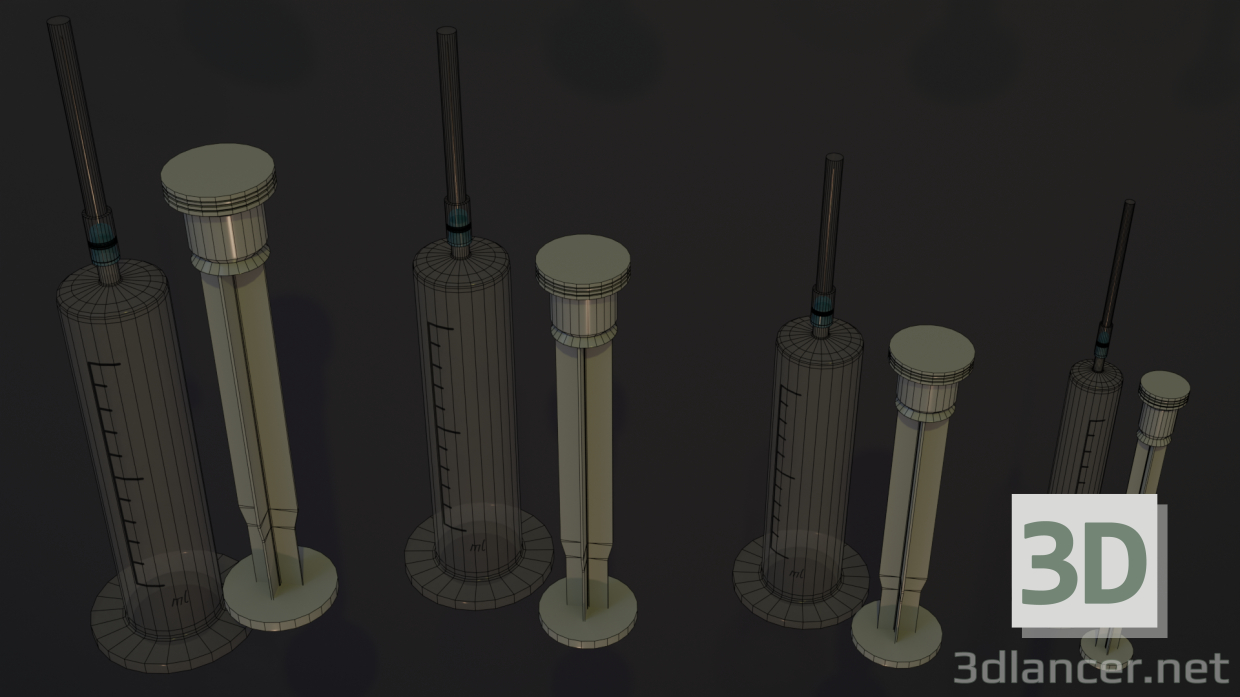 3d model Medical syringes | 84430 | 3dlancer.net