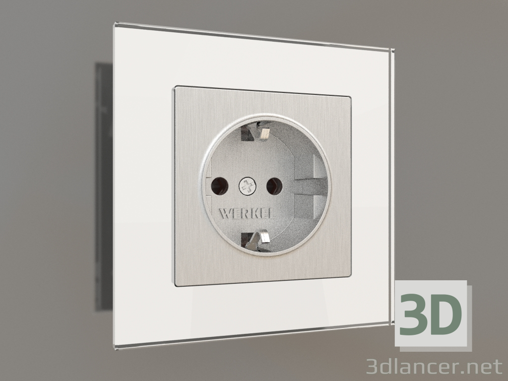 3d model Earth socket (silver grooved) | 83434 | 3dlancer.net