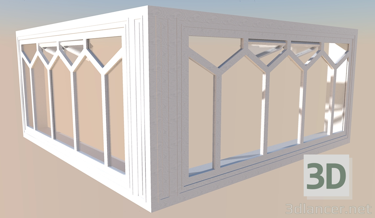 3d model A window corner | 81439 | 3dlancer.net