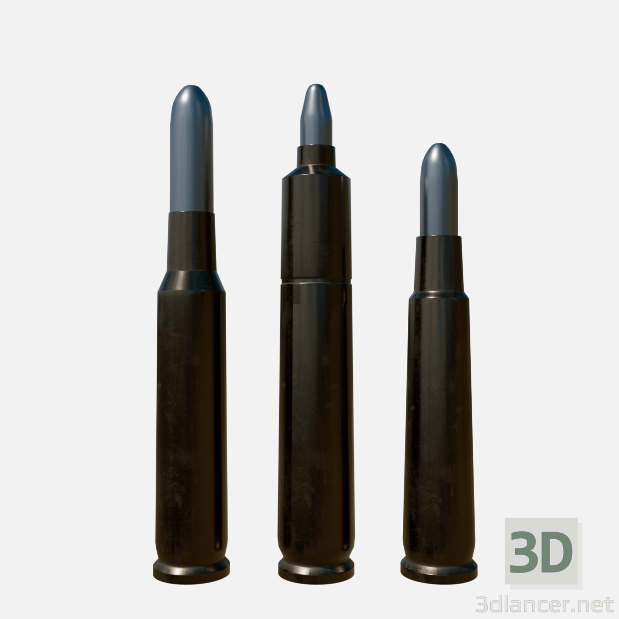 3d model Bullets Mondragon and Mauser | 103440 | 3dlancer.net