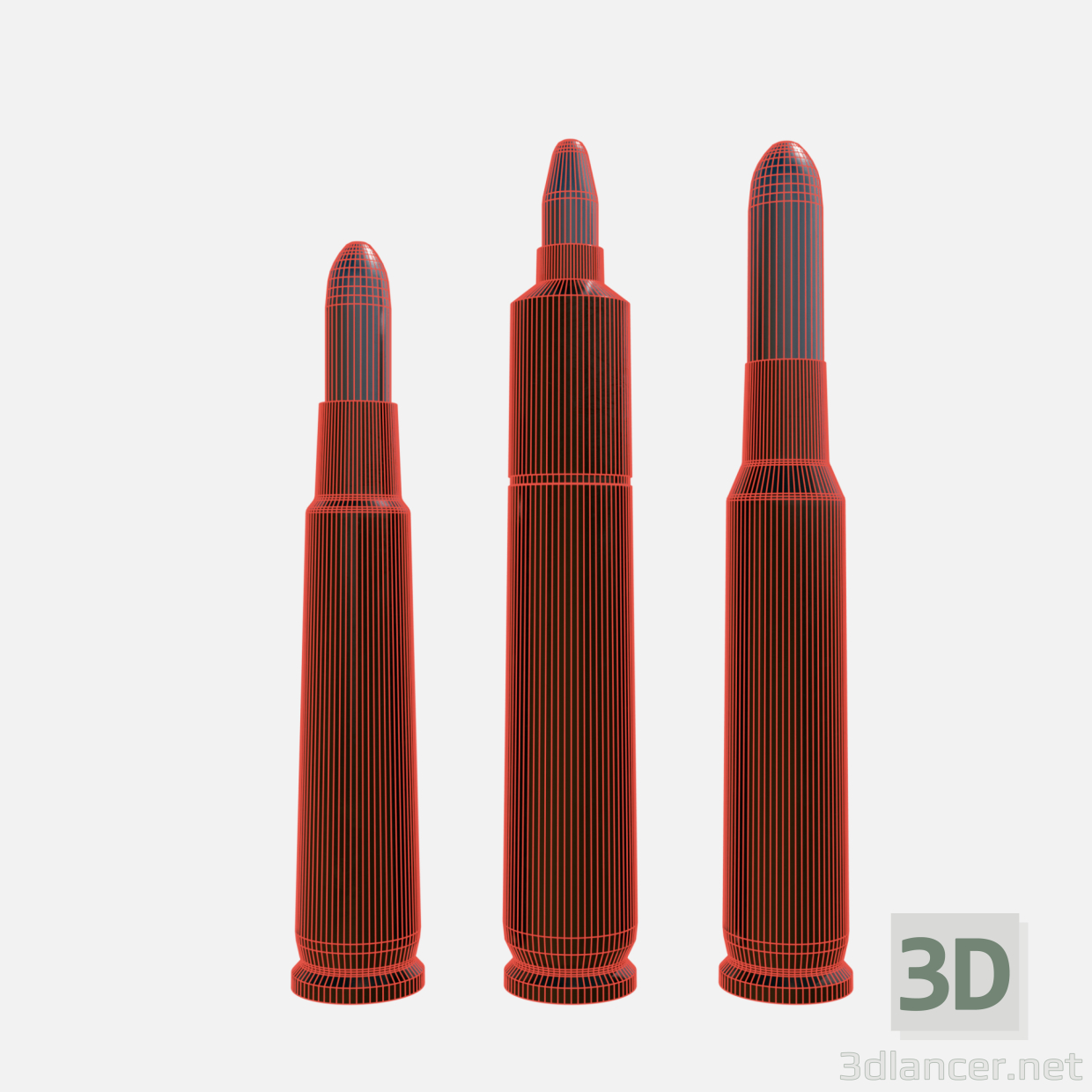3d model Bullets Mondragon and Mauser | 103440 | 3dlancer.net