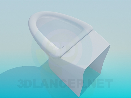 3d model Triangle toilet | 7450 | 3dlancer.net
