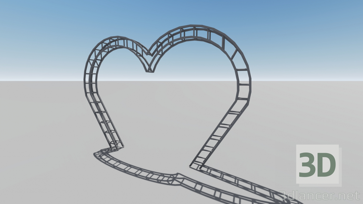 3d model Heart shaped arch | 48465 | 3dlancer.net