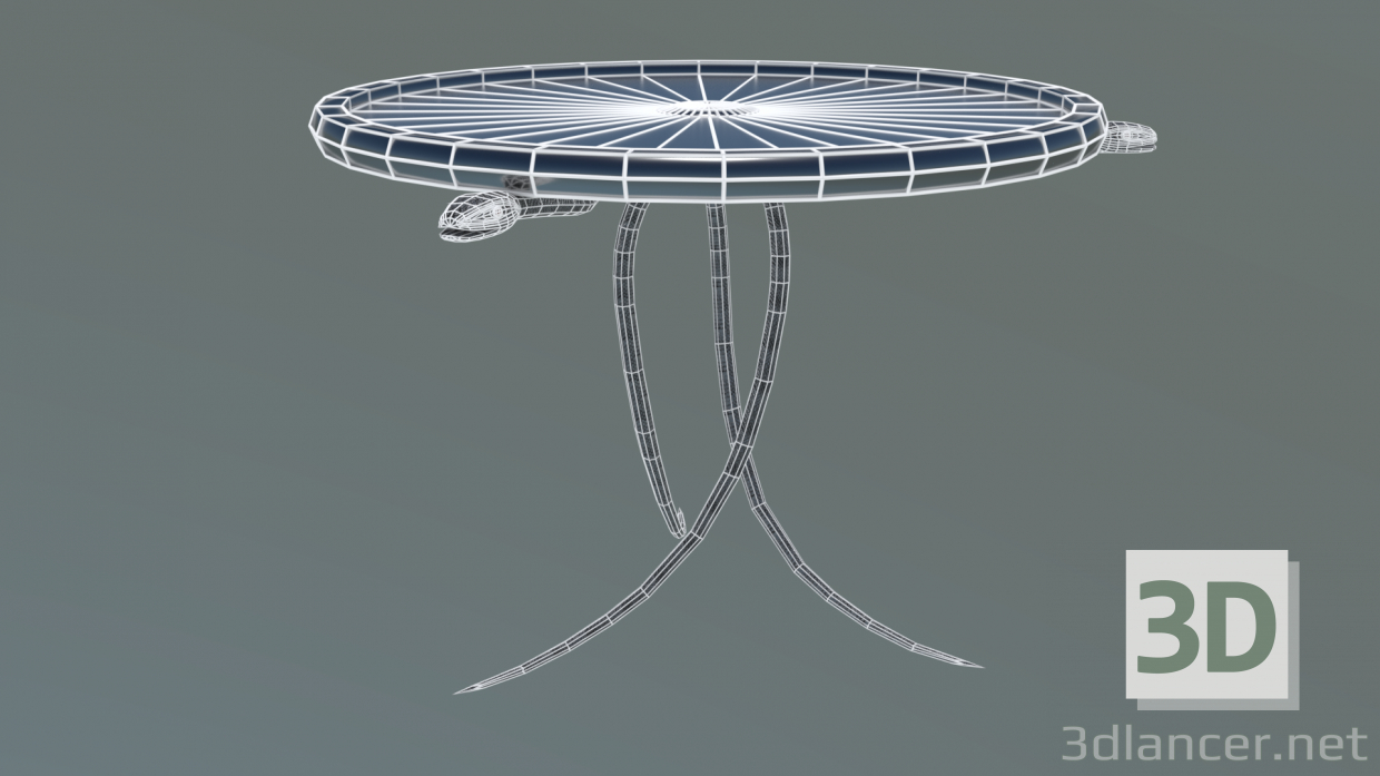 3d model 1ex0 Snake Table Low Poly | 34480 | 3dlancer.net