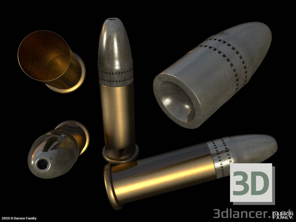 Modèle 3D .22 Long Rifle True Model | 48497 | 3dlancer.net