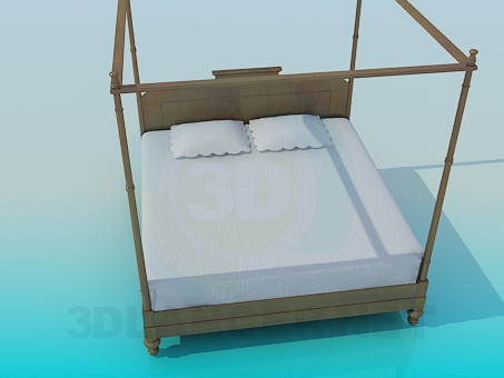 3d model Double bed | 4506 | 3dlancer.net