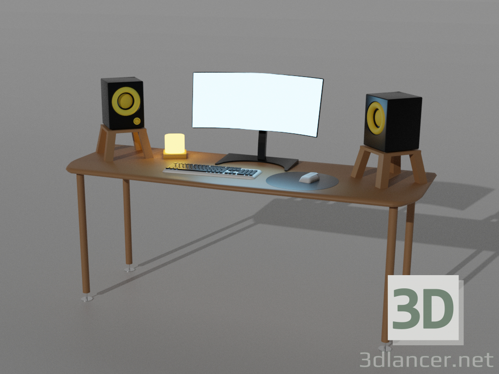 3d model Computer desk | 60511 | 3dlancer.net