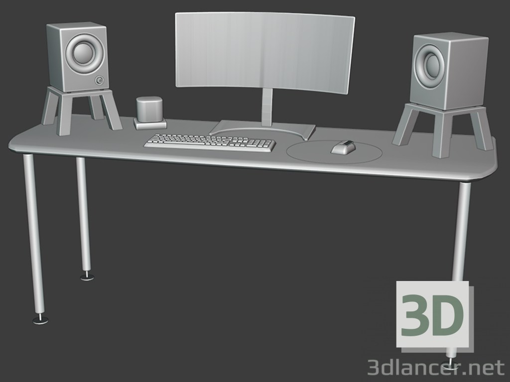 3d model Computer desk | 60511 | 3dlancer.net