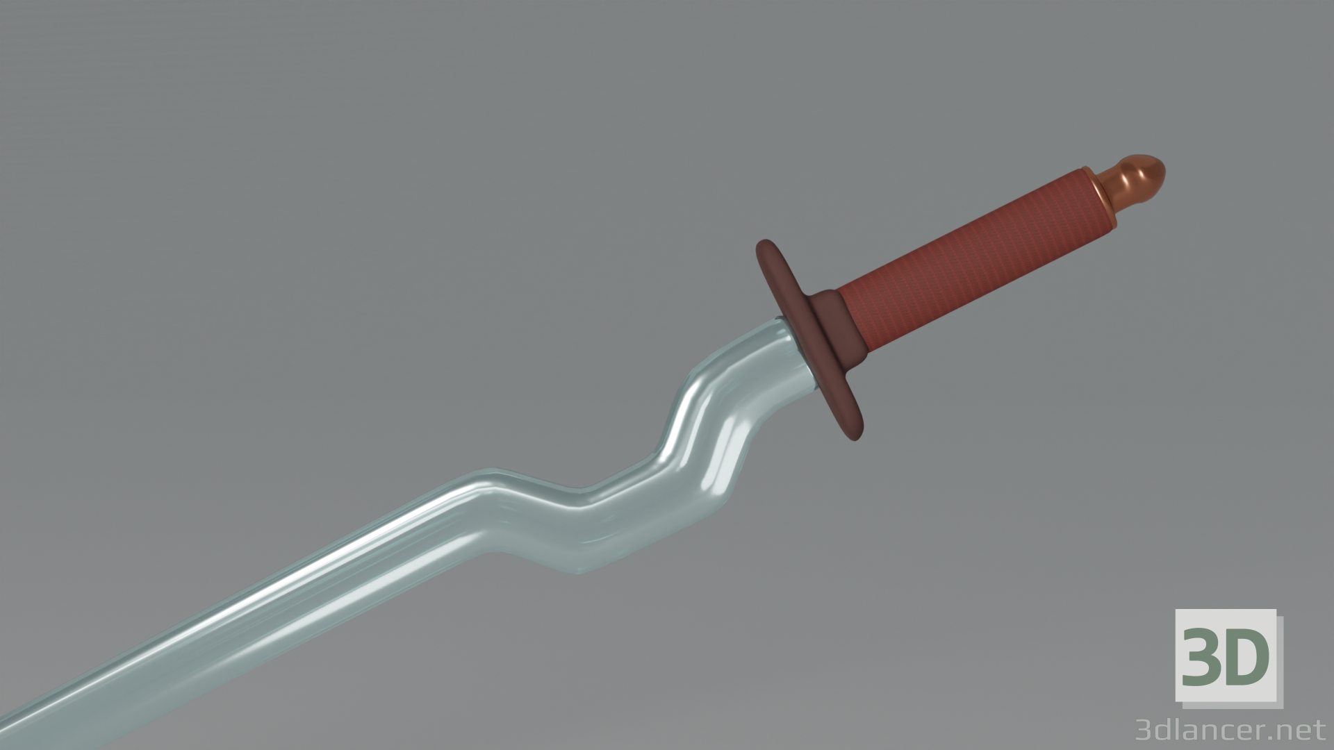 3d model curved sword | 86522 | 3dlancer.net