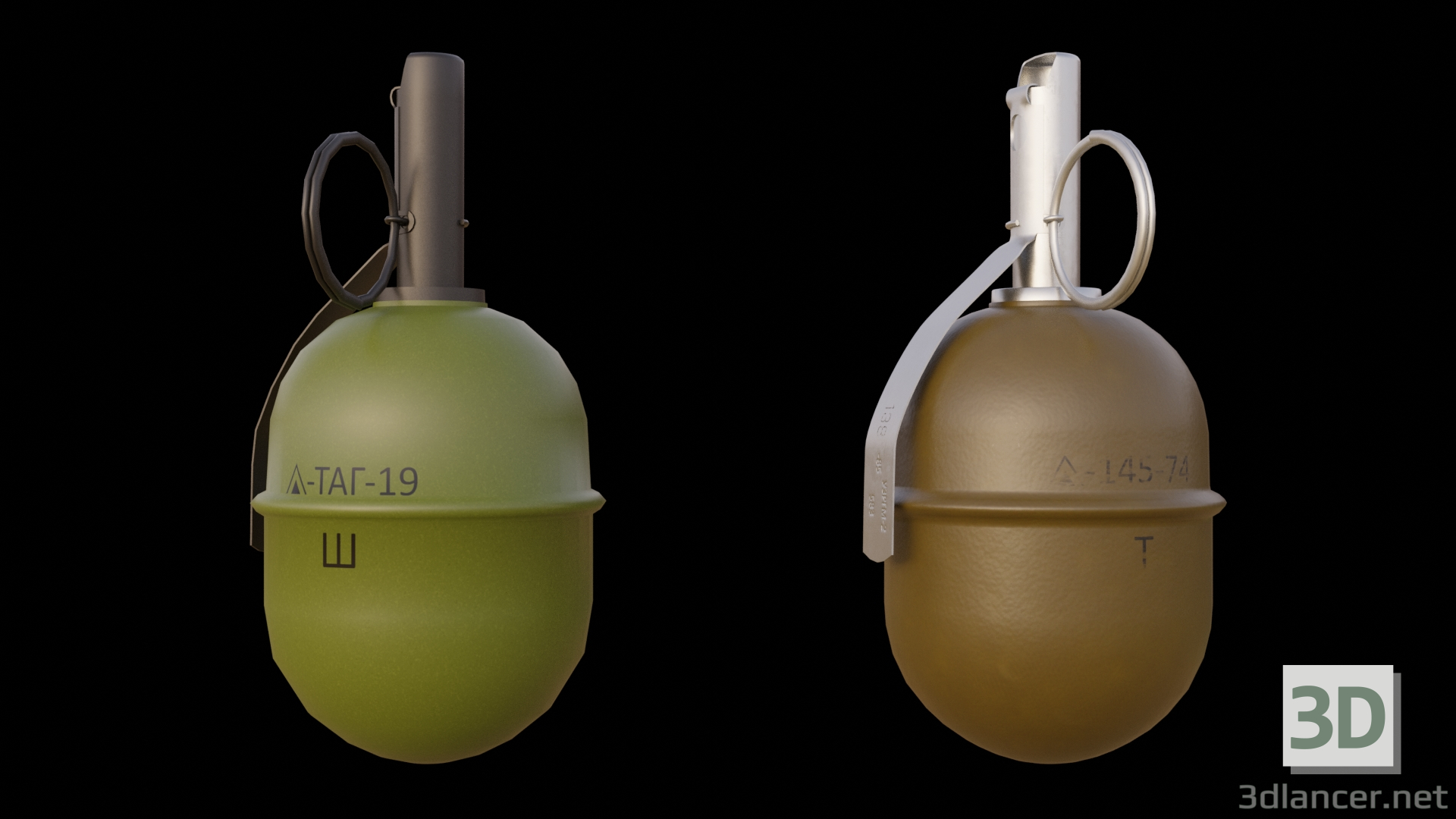 3d model RGD-5 hand grenade | 99525 | 3dlancer.net