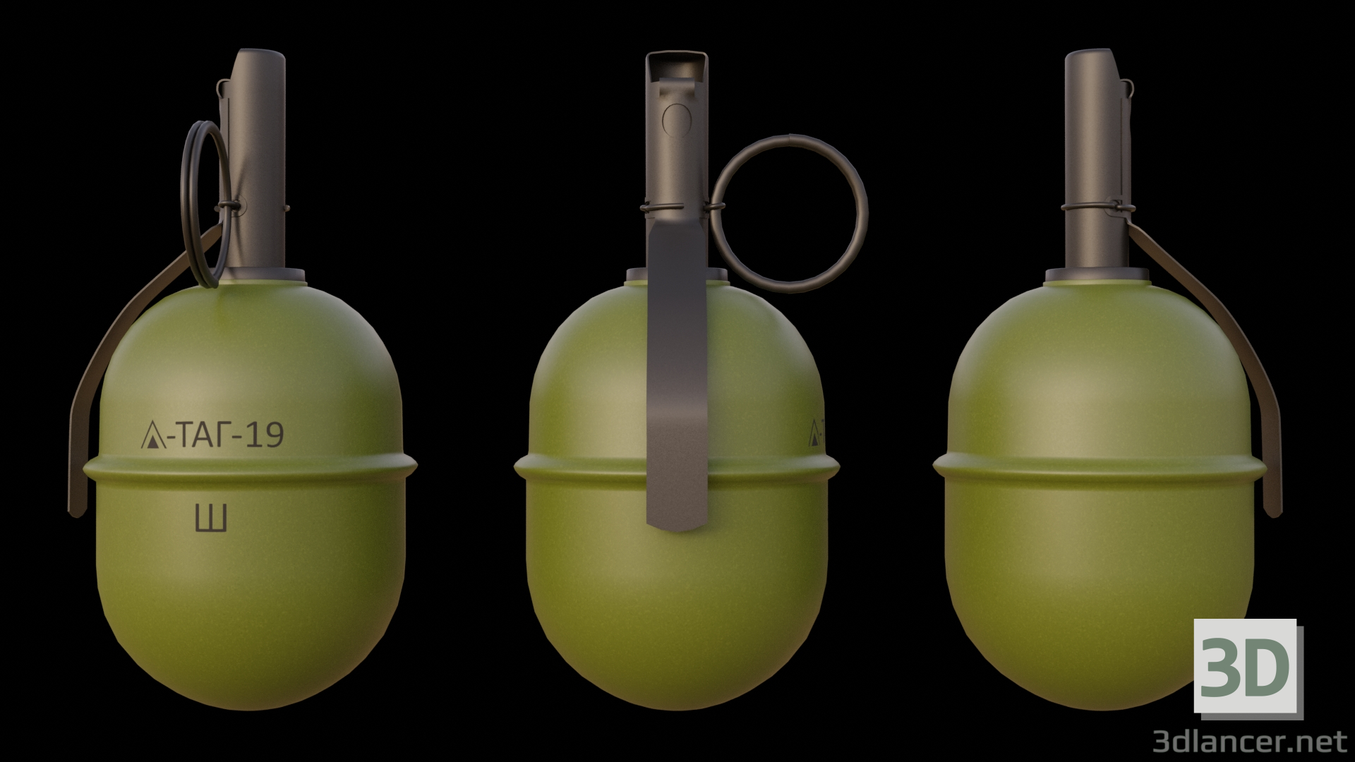 3d model RGD-5 hand grenade | 99525 | 3dlancer.net