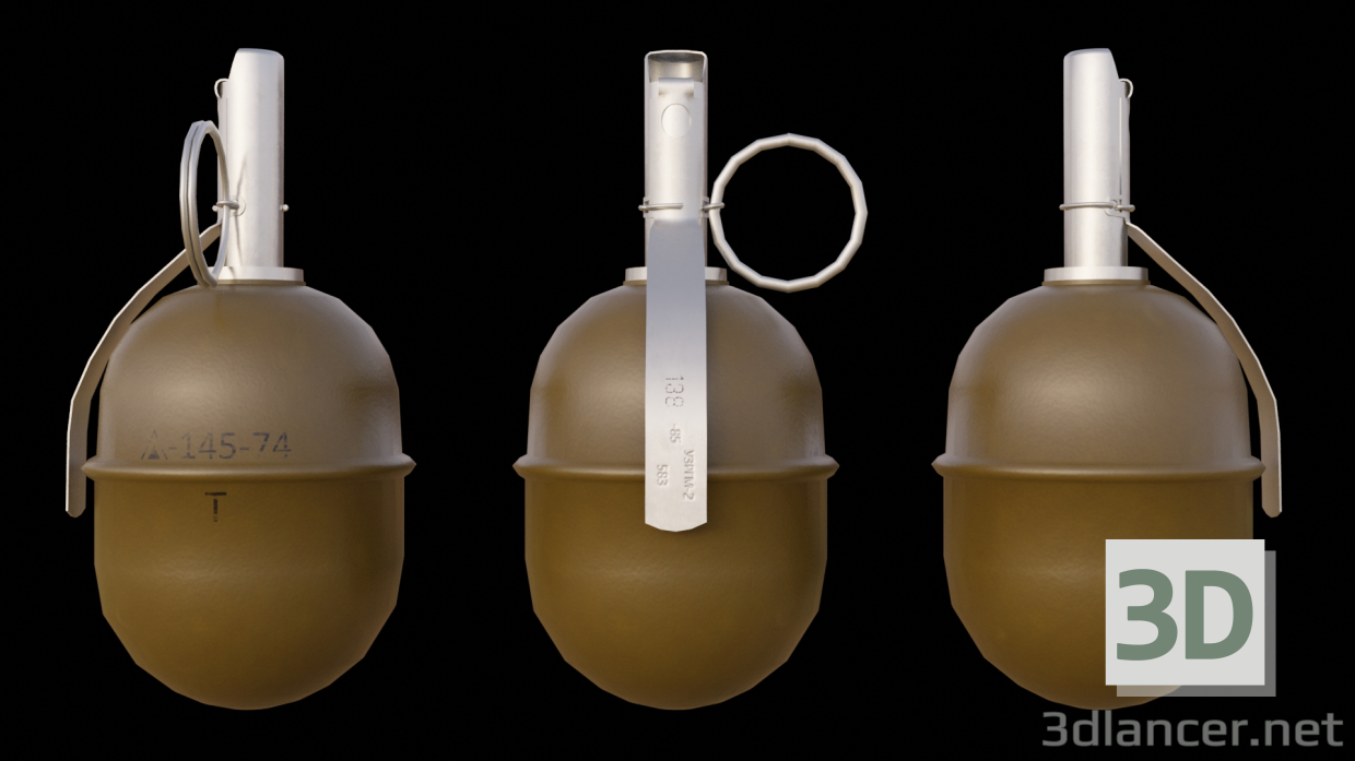 3d model RGD-5 hand grenade | 99525 | 3dlancer.net