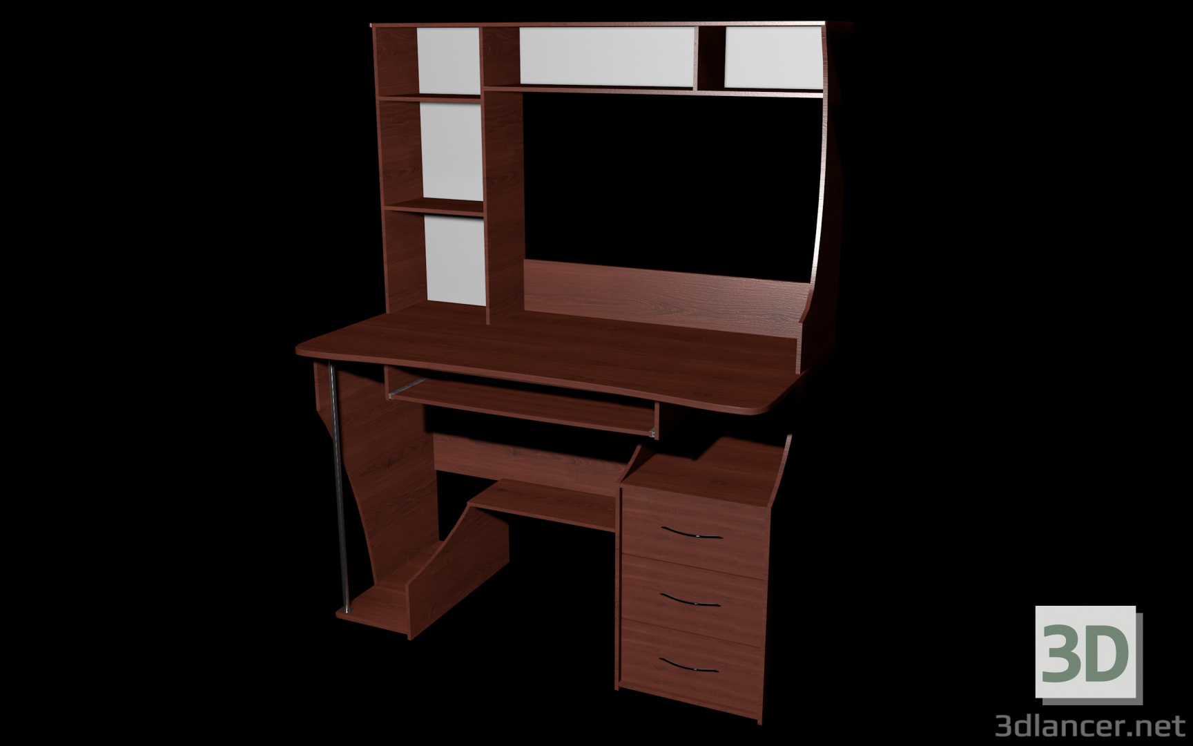 3d model computer desk | 19530 | 3dlancer.net