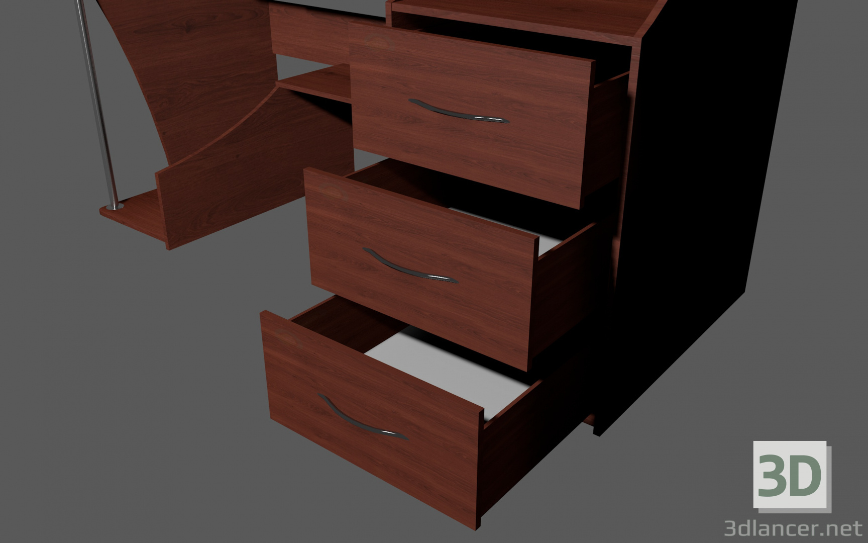 3d model computer desk | 19530 | 3dlancer.net