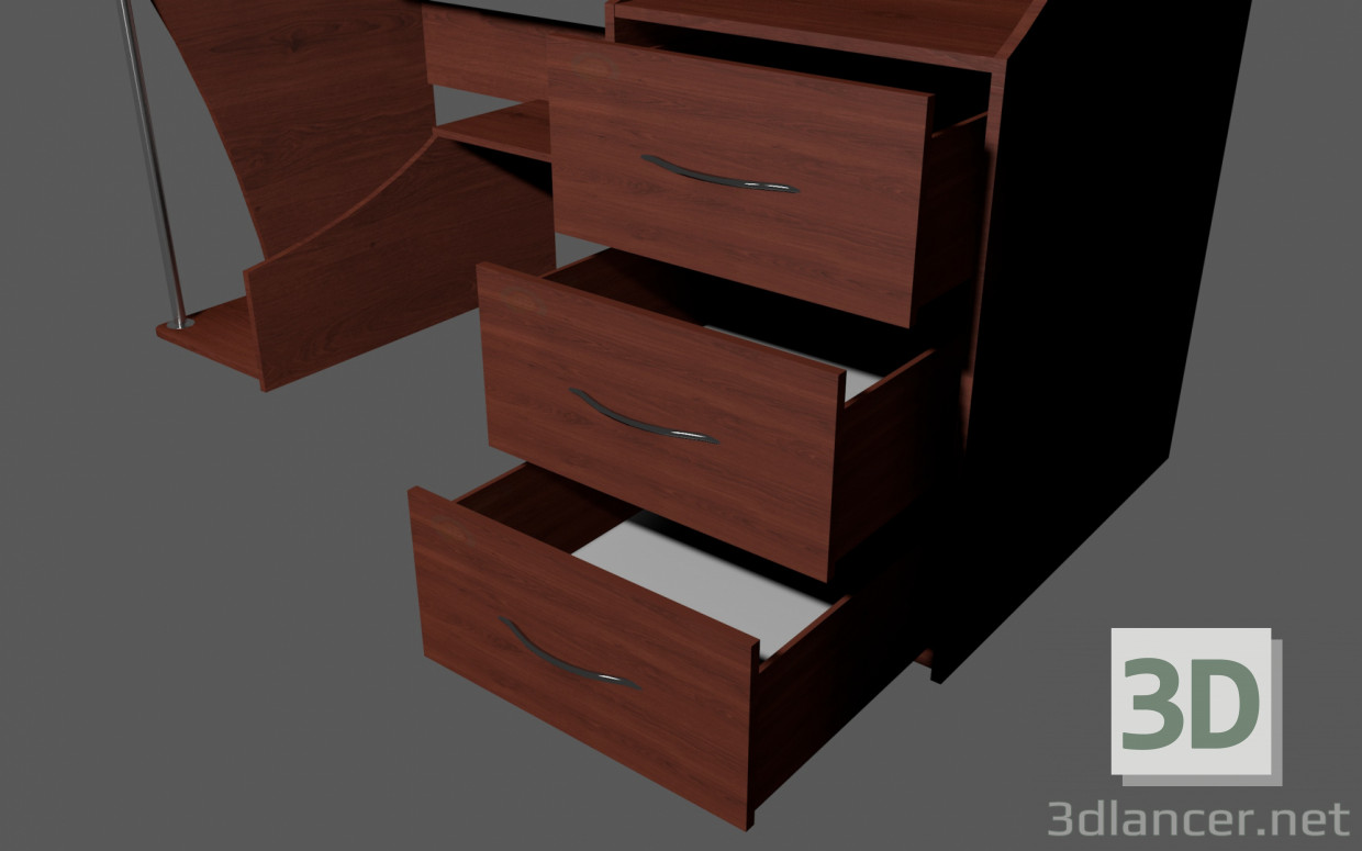 3d model computer desk | 19530 | 3dlancer.net