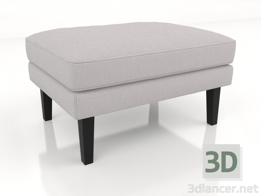 3d model Pouf (high legs, fabric) | 89531 | 3dlancer.net