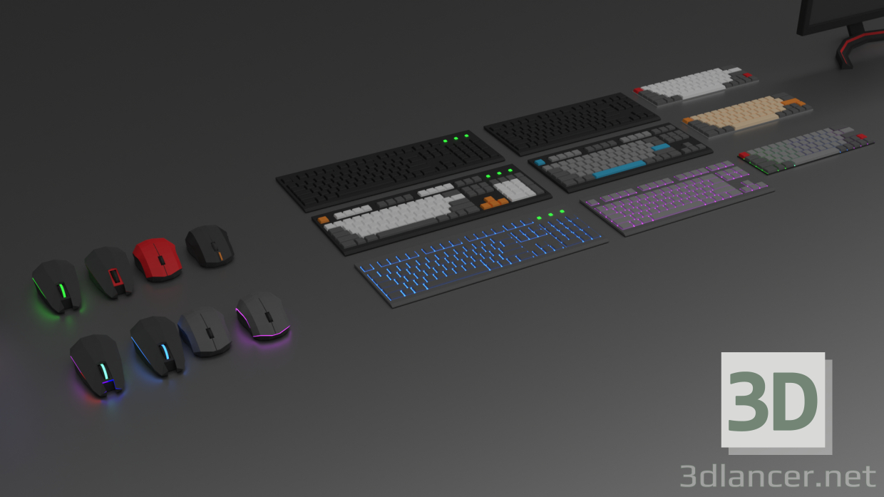 3d model Low poly PC | 78541 | 3dlancer.net