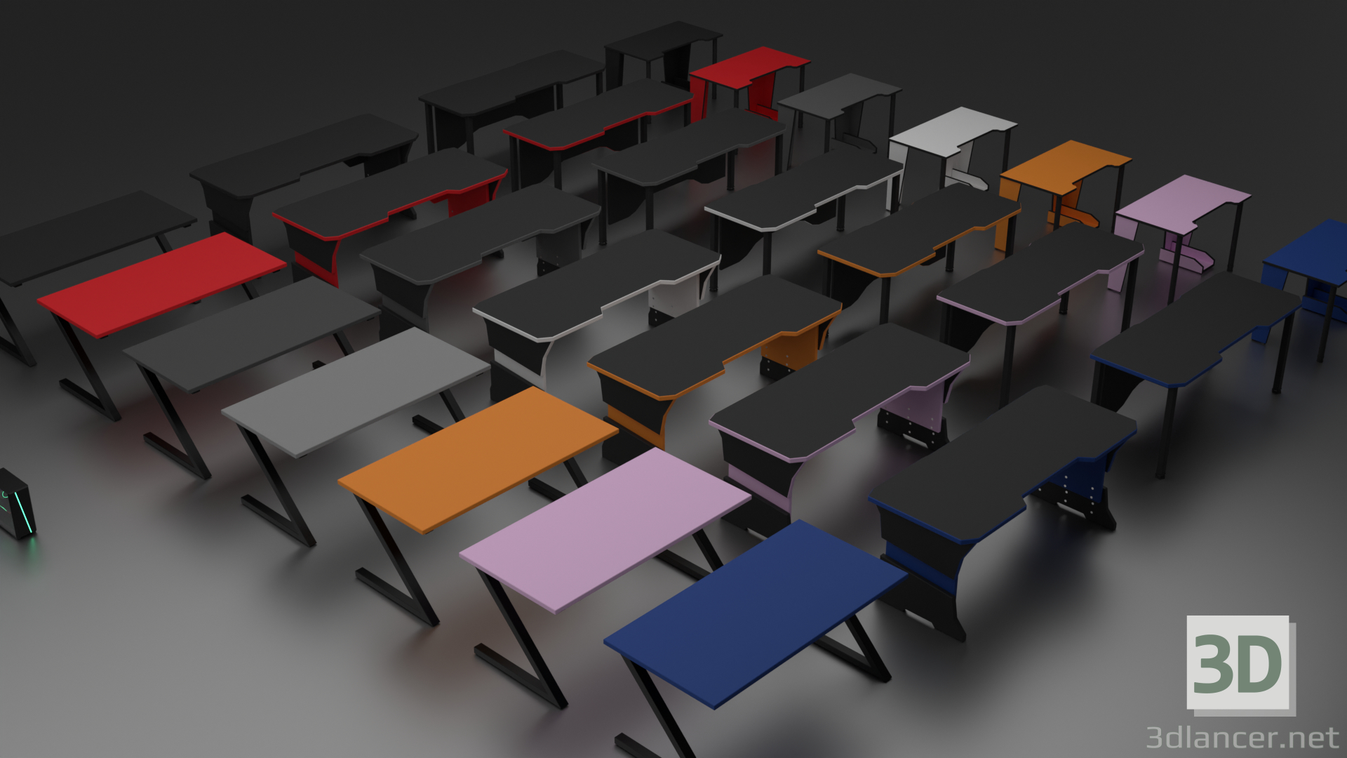 3d model Low poly PC | 78541 | 3dlancer.net