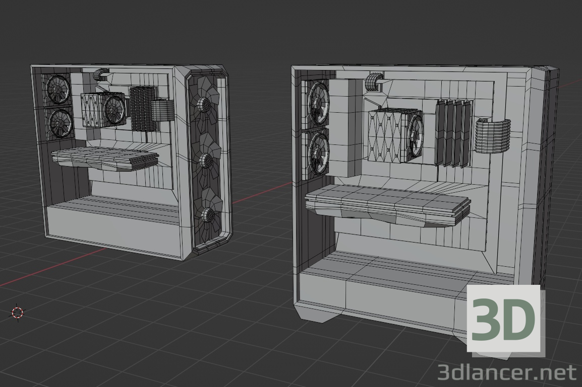 3d model Low poly PC | 78541 | 3dlancer.net