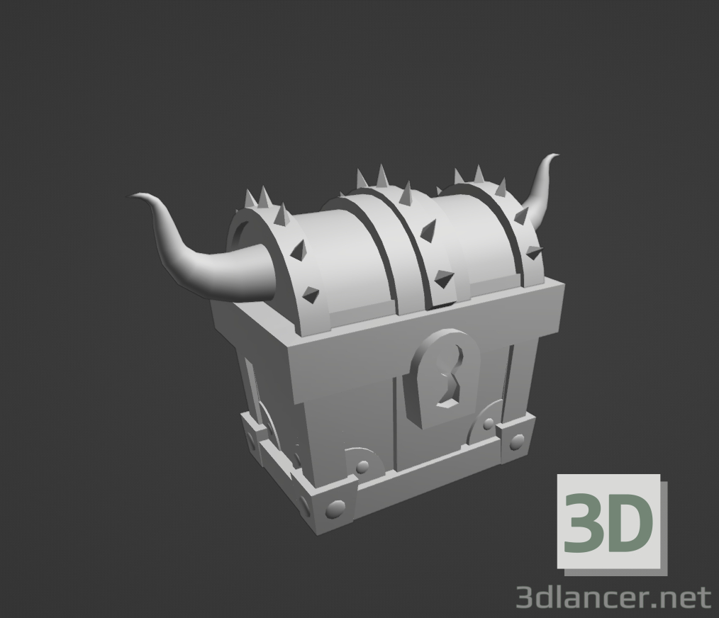 3d model Cartoon "The Golden Chest" | 86541 | 3dlancer.net