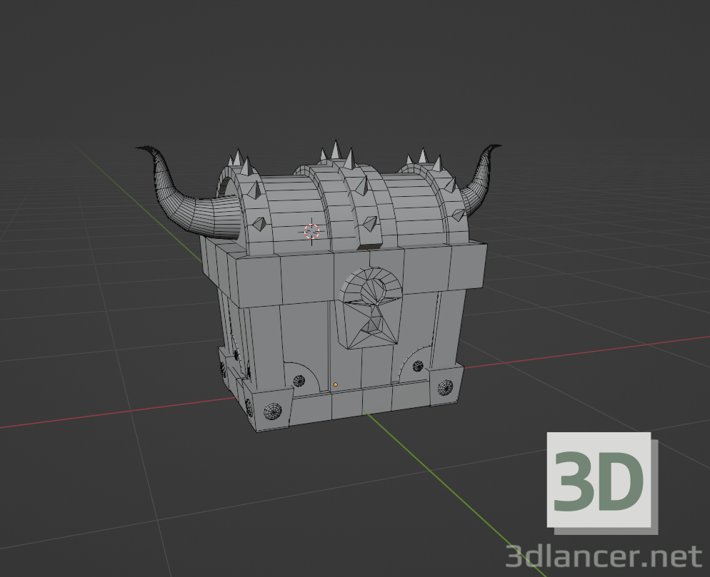 3d model Cartoon "The Golden Chest" | 86541 | 3dlancer.net