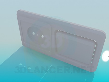 3d model Socket with switch | 5553 | 3dlancer.net