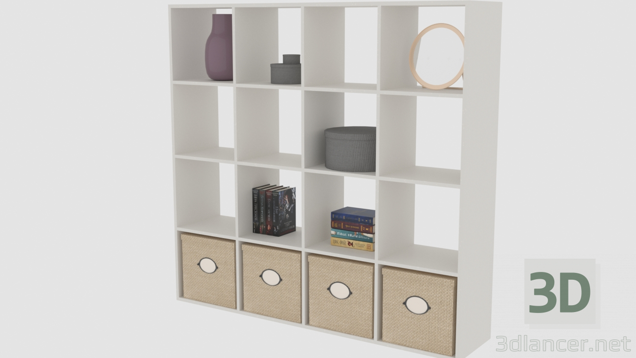 3d model Rack with sections 30cm x 30cm | 57554 | 3dlancer.net