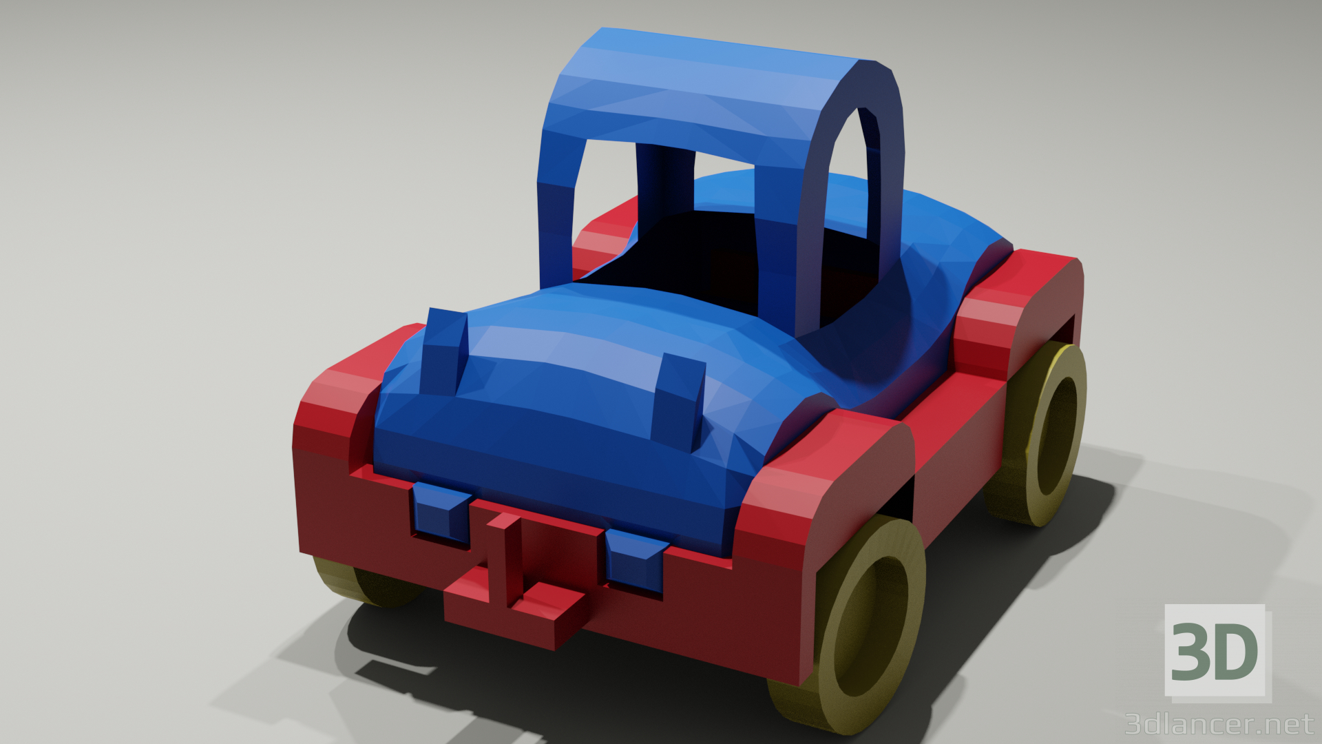 3d model Toy low-poly car | 47056 | 3dlancer.net
