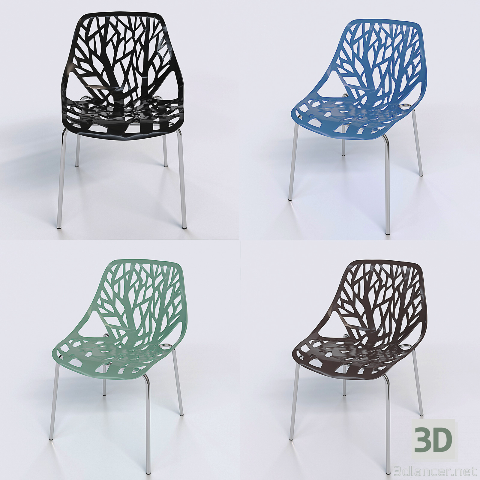 3d model Dining chair | 44585 | 3dlancer.net