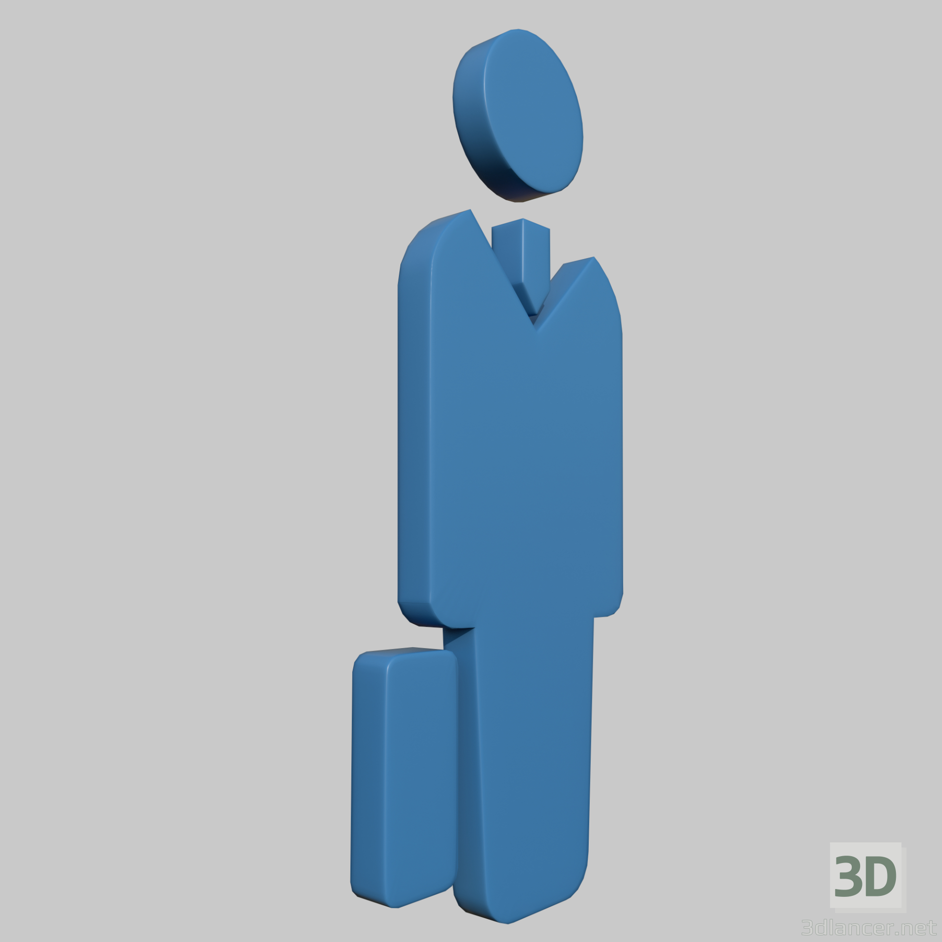 3d model sign officeman | 85585 | 3dlancer.net