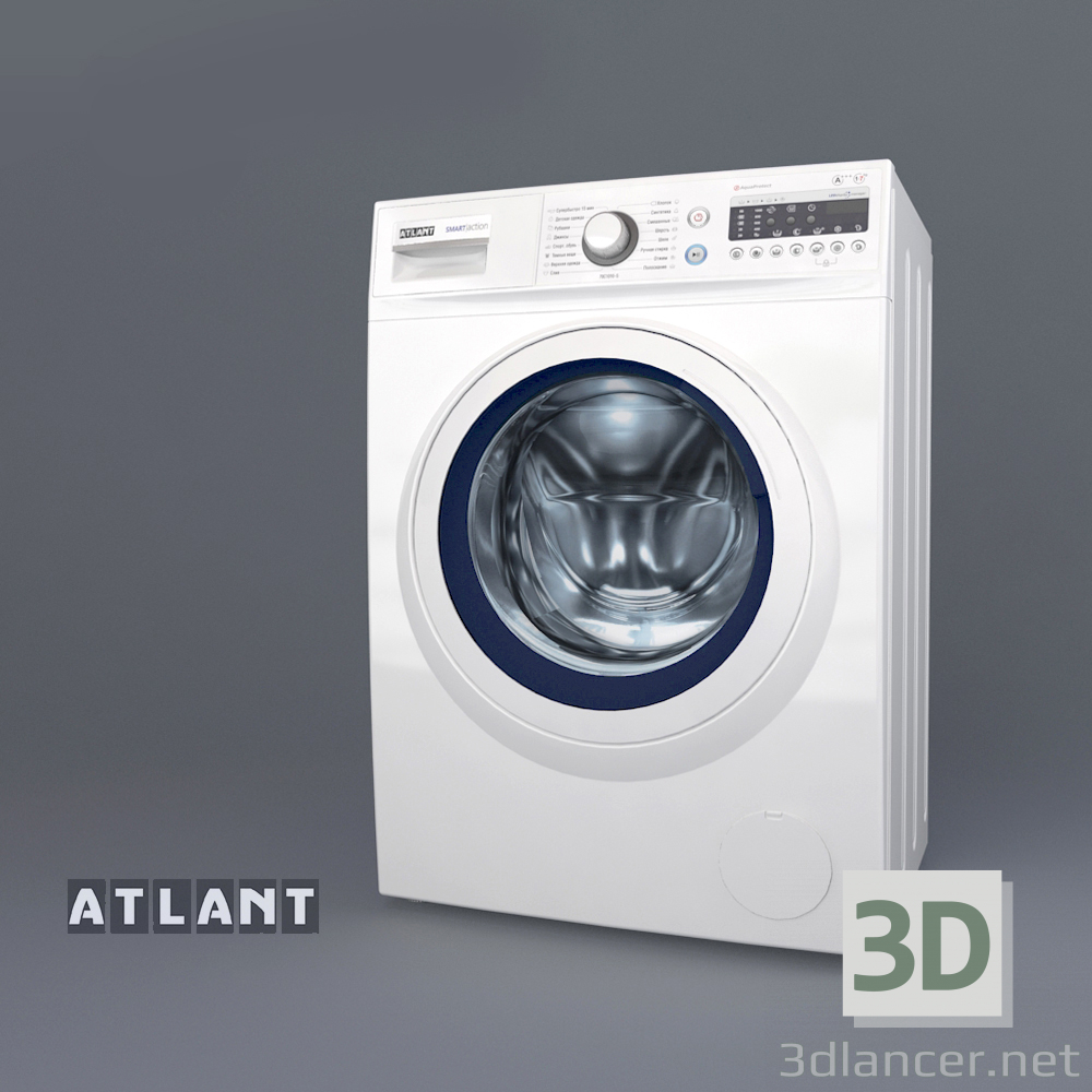 3d model Washing machine ATLANT 10 series SMART ACTION | 27590 ...