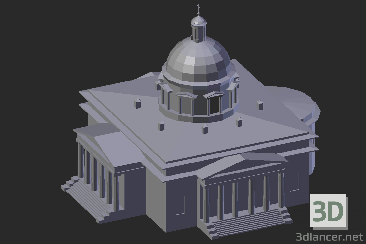 Modelo 3d Moscú Monasterio Danilov. Catedral de la trinidad | 30592 ...