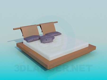 3d model Double bed | 4592 | 3dlancer.net