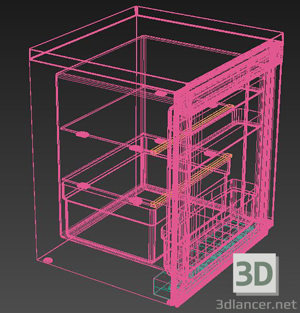 3d model Mini fridge | 18604 | 3dlancer.net
